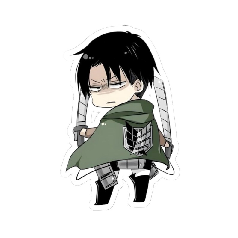 Levi Ackerman Chibi Scouts AOT Attack on Titan Kiss-cut Stickers ...