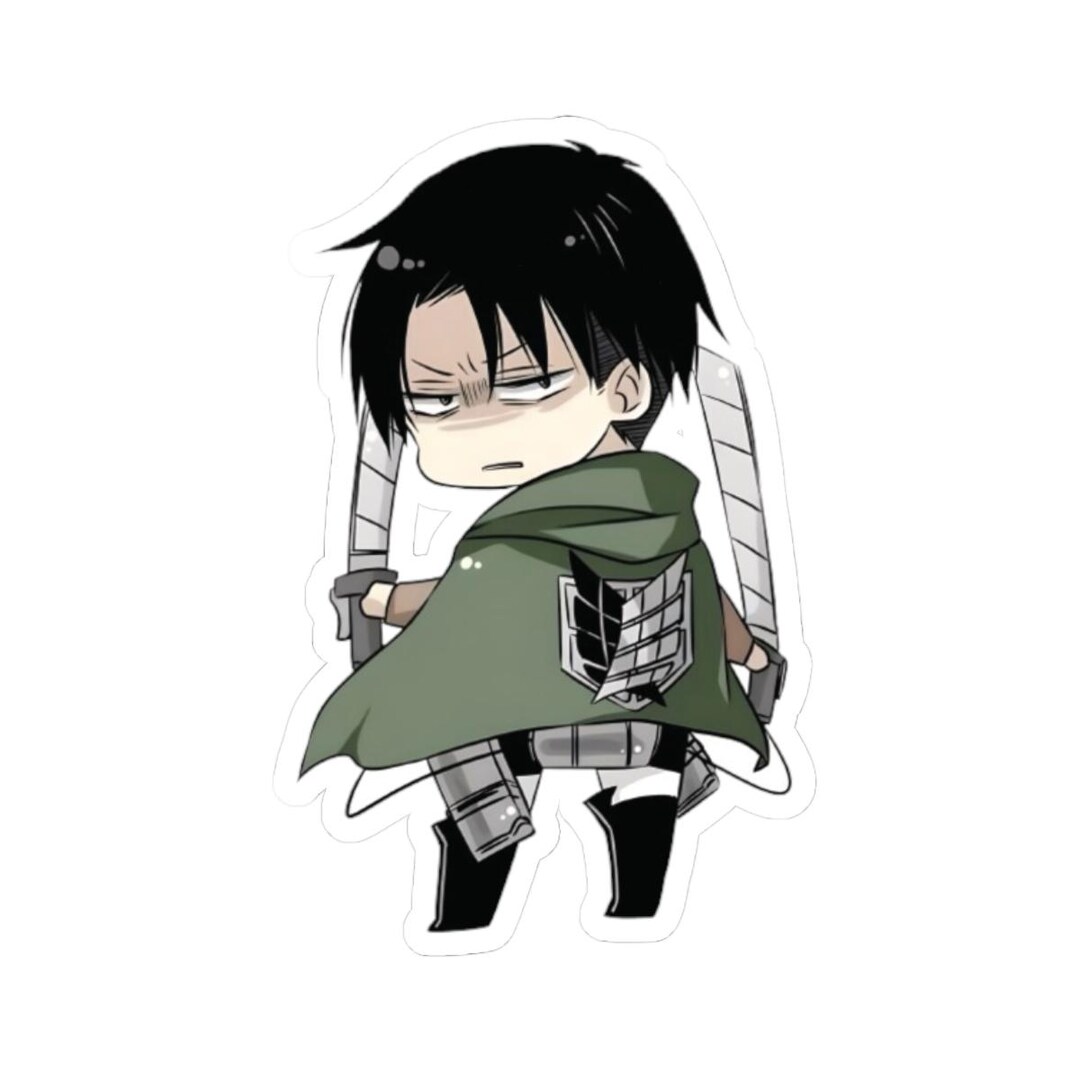 Levi Ackerman Chibi Scouts AOT Attack on Titan Kiss-cut Stickers Anime ...