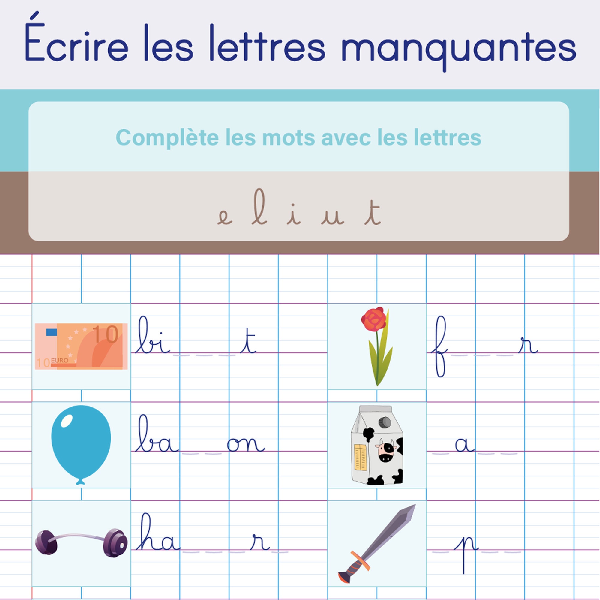 Cursive Writing Notebook, Learning Cursive Writing, Lower Case Letters ...