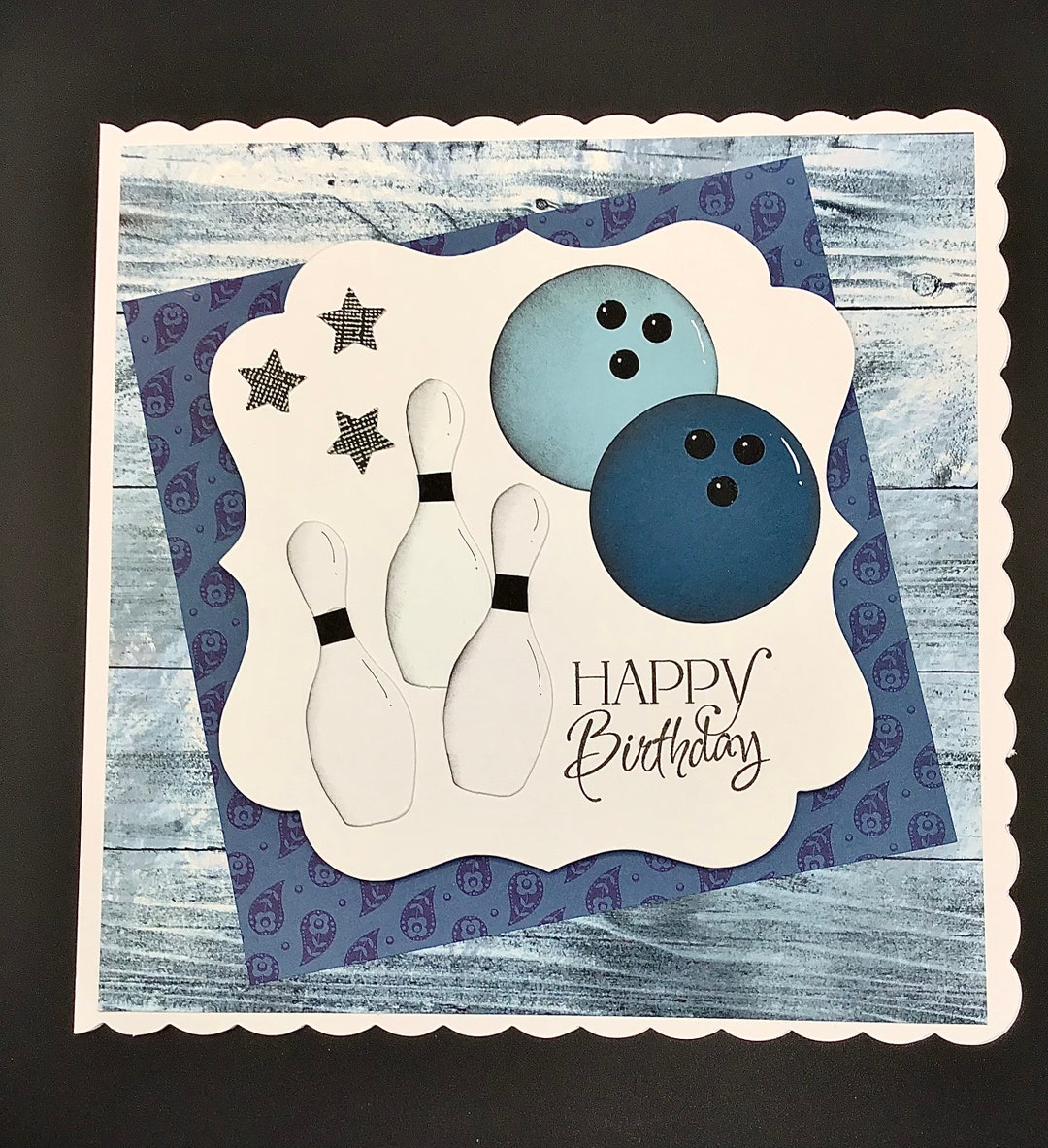 Happy Birthday Ten Pin Bowling Greetings Card - Etsy