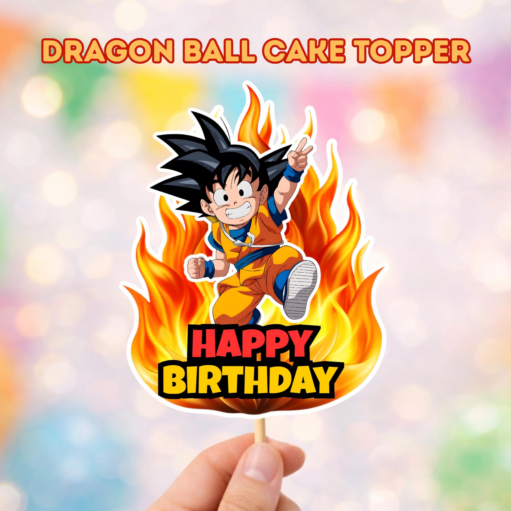 Personalized Dragon Anime Birthday Cake Topper – Dragon Ball Inspired ...