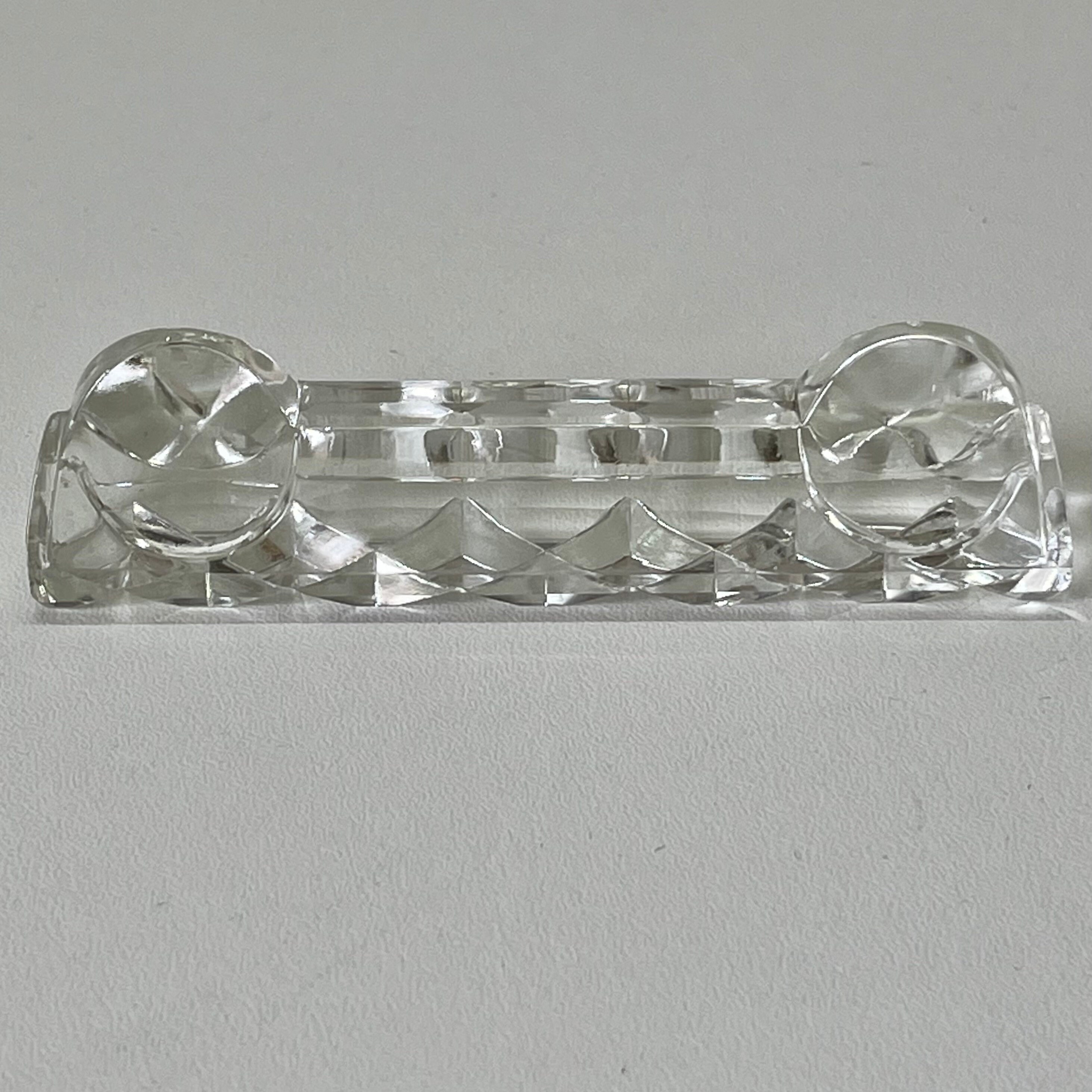 Antique Art Deco Hand Sharpened Crystal Knife Rests 12 Pcs - Etsy