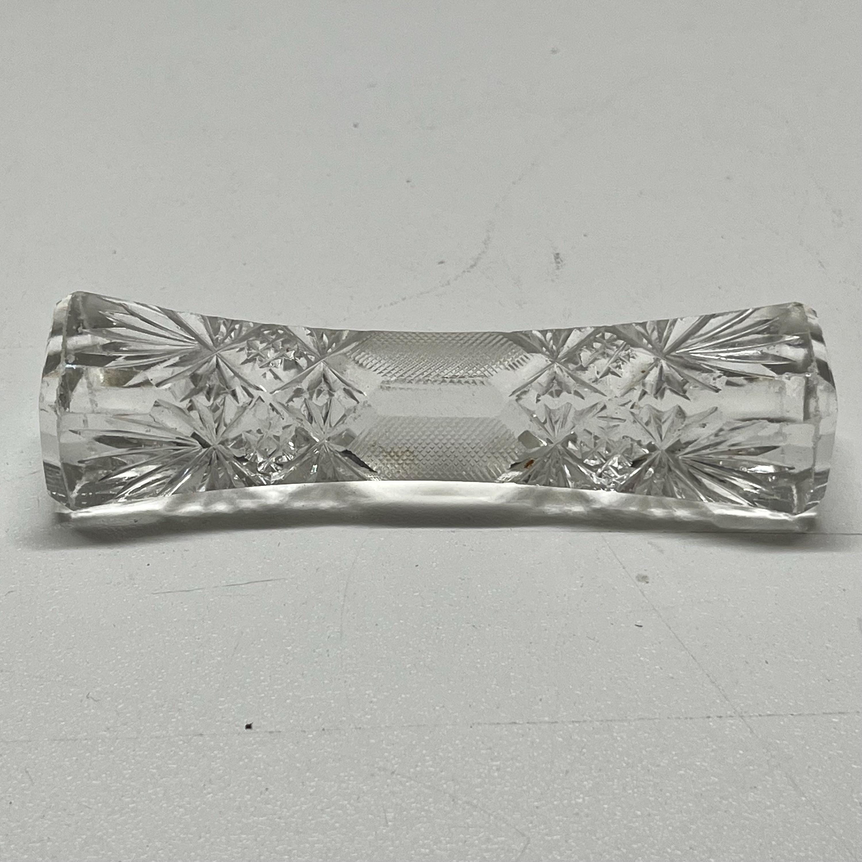 Antique Art Deco Hand Sharpened Crystal Knife Rests 12 Pcs - Etsy