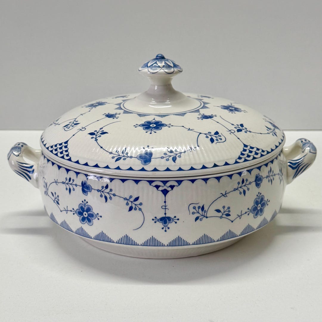 Furnivals Limited Trademark England 'denmark Blue/white Vegetable ...
