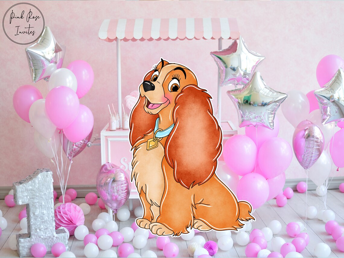 Lady and the Tramp Cutouts Standees Yard Decor Lifesize Cutout Yard ...