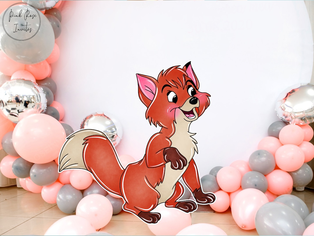 Fox and the Hound Cutouts Standees Yard Decor Lifesize Cutout Yard Sign Birthday Party Decor ...