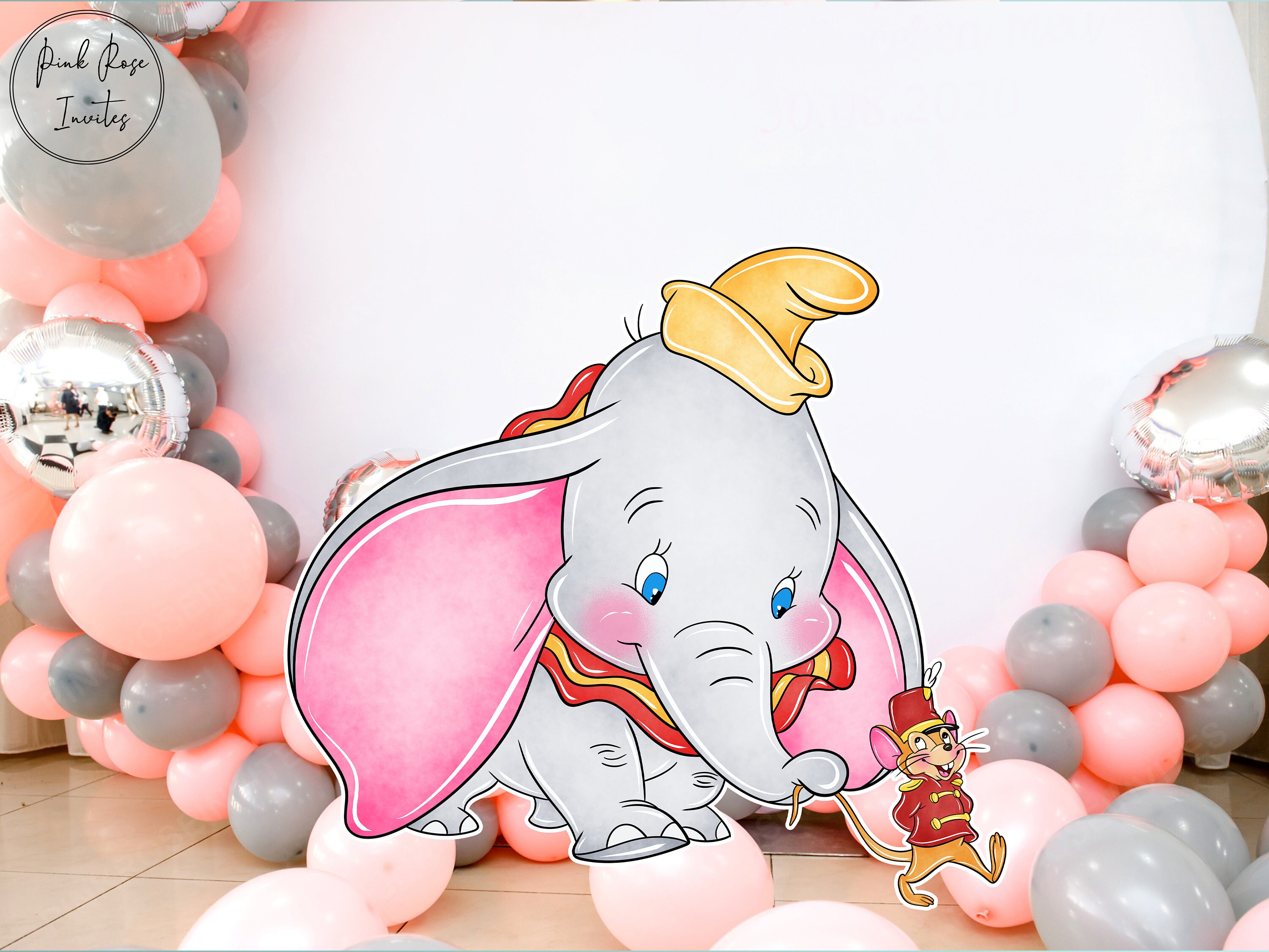 Baby Dumbo Cutouts Standees Yard Decor Lifesize Cutout Yard Sign Theme ...