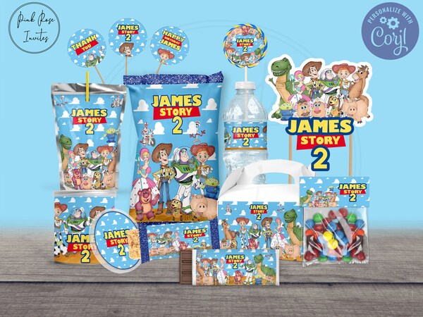 Digital Toy Story Two Infinity and Beyond Chip Bag/treat Bag Template ...