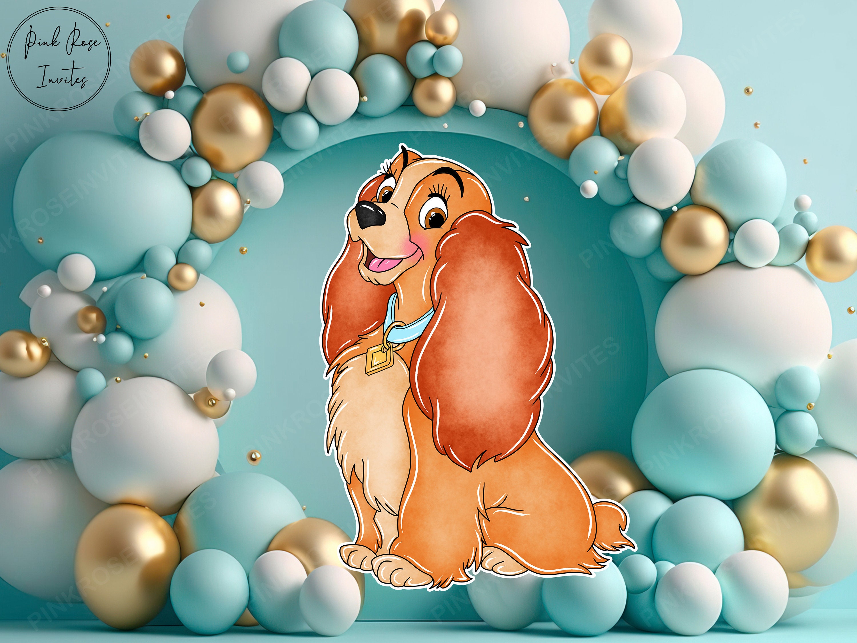 Lady and the Tramp Cutouts Standees Yard Decor Lifesize Cutout Yard ...