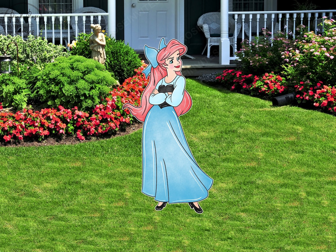 Cutout Little Mermaid Ariel Cutouts Standees Lifesize Cutout Yard Sign ...