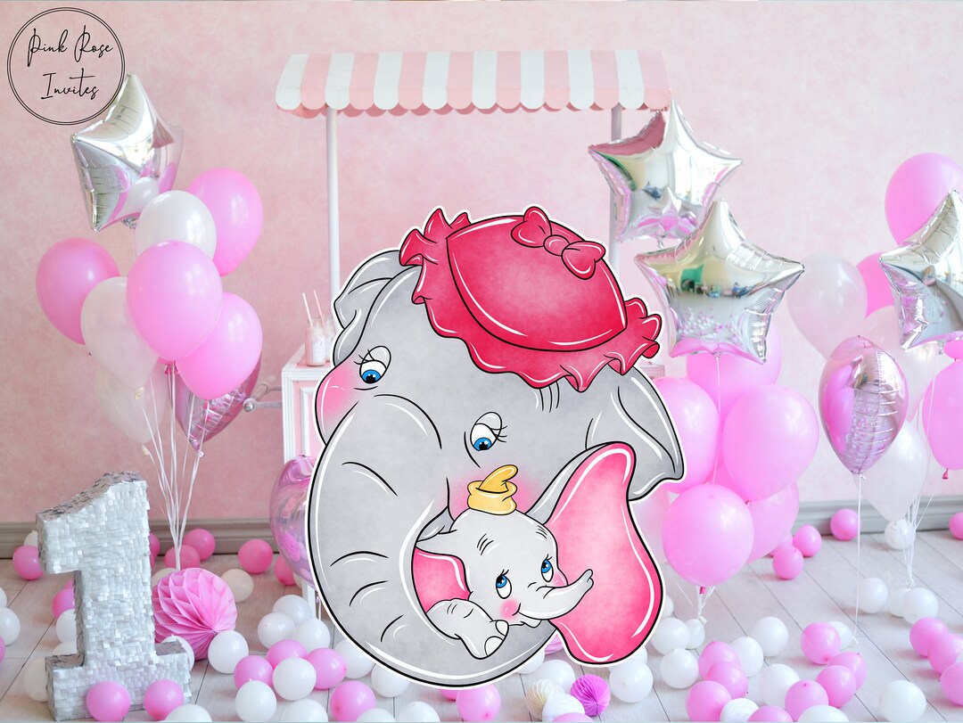 Baby Dumbo Cutouts Standees Yard Decor Lifesize Cutout Yard Sign Theme ...