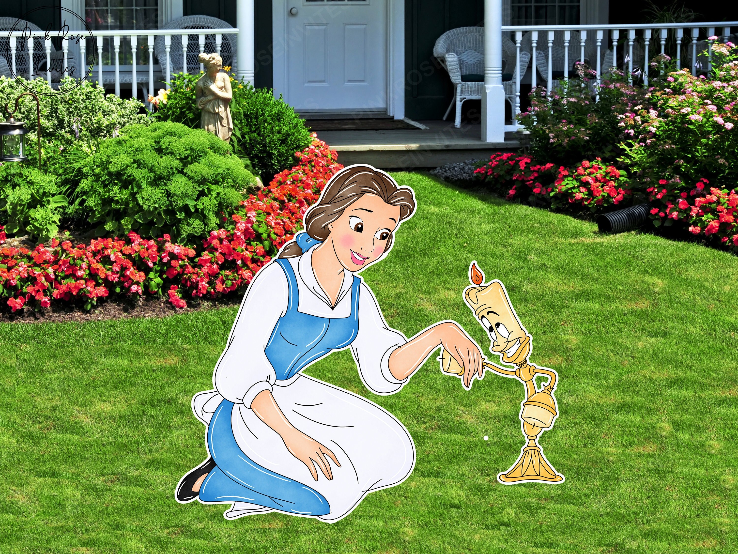 Blue Belle Cutouts Standees Yard Decor Lifesize Cutout Yard Sign Theme ...