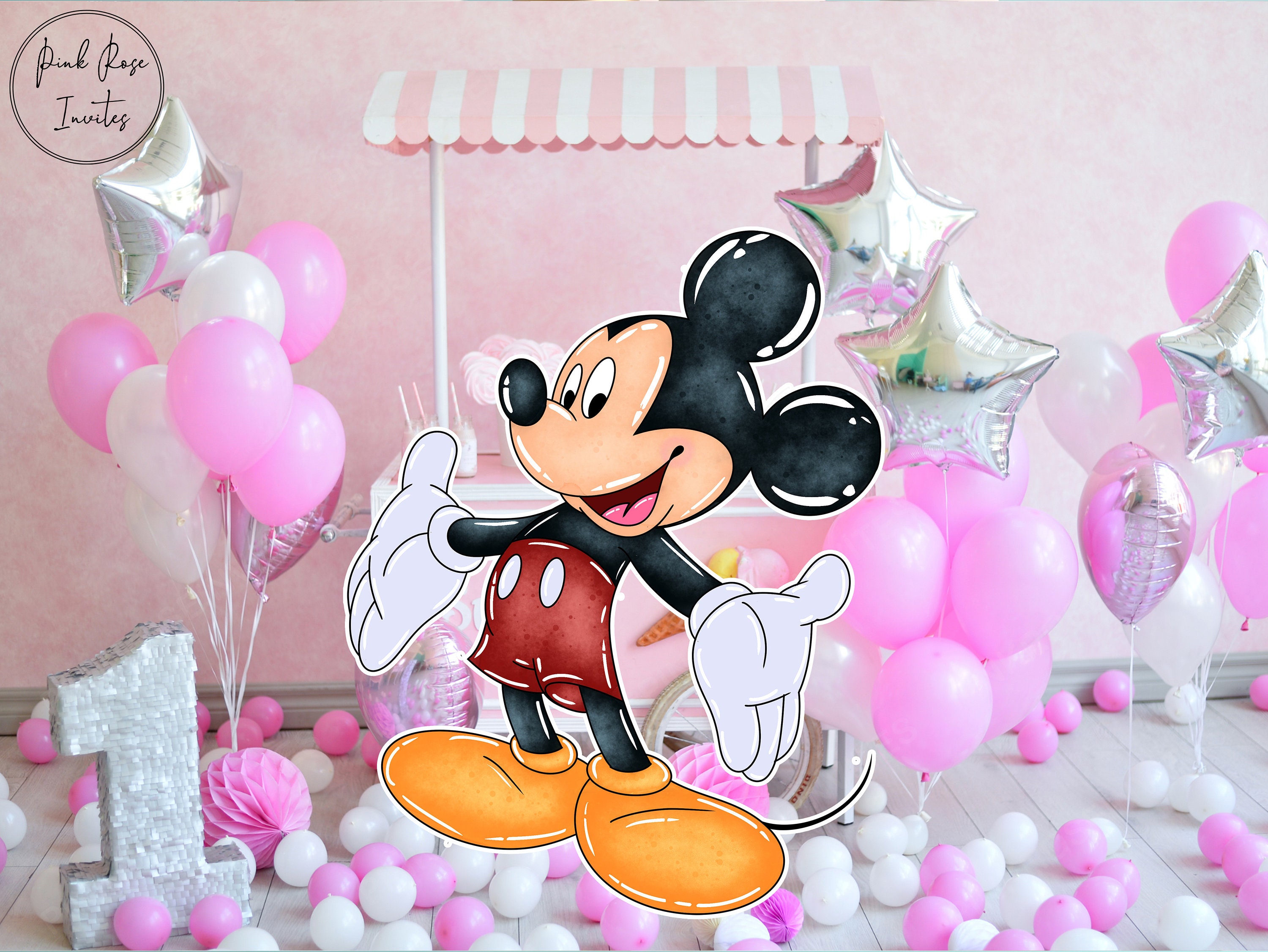 Mickey Mouse Cutouts Standees Yard Decor Lifesize Cutout Yard Sign