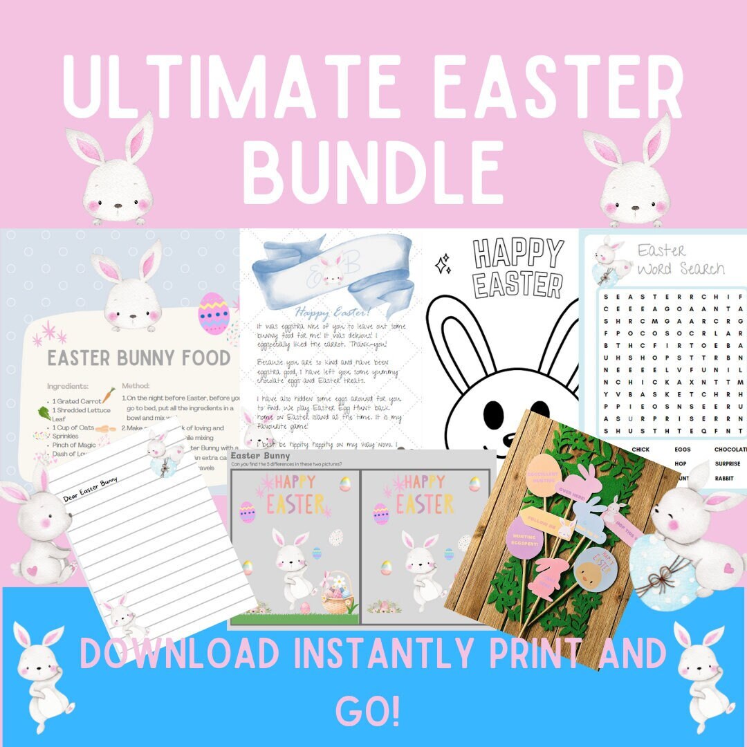 Ultimate Easter Bundle - Letter From Easter Bunny - Letter to Easter ...