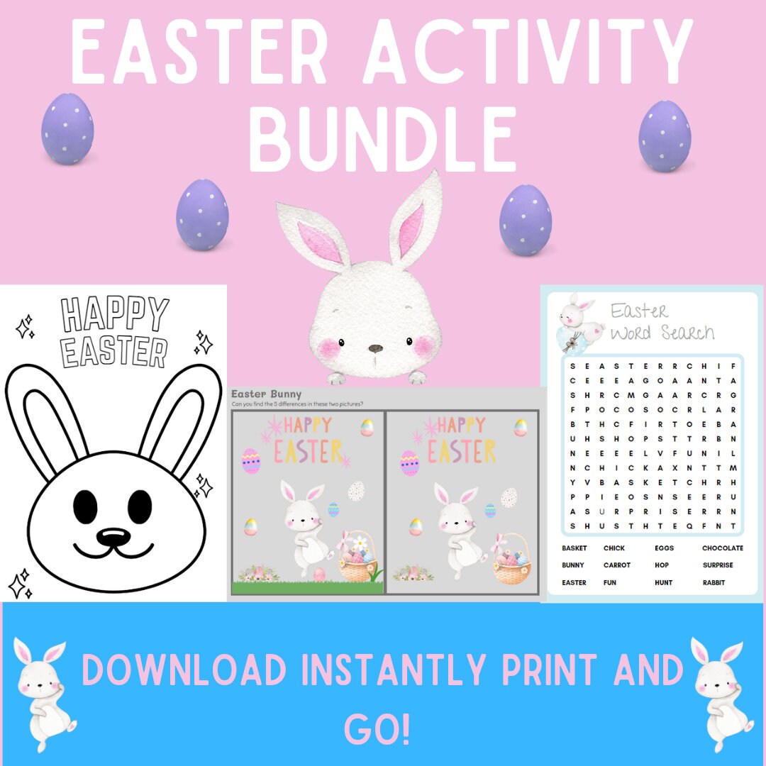 Easter Activity Bundle - Printable - Etsy