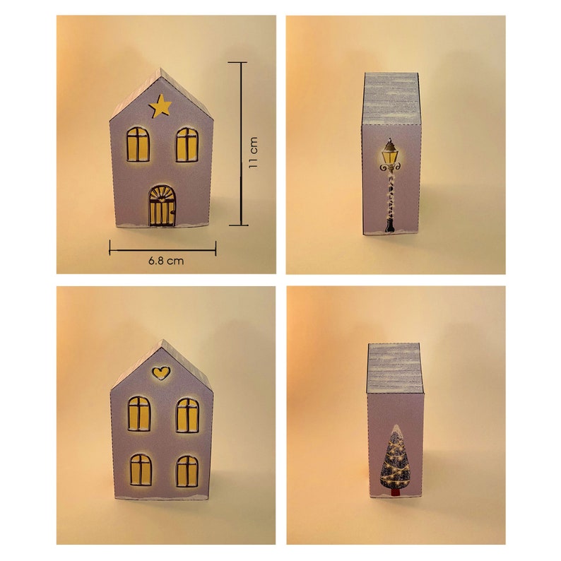 Christmas House Paper Craft Activity, Printable Christmas House ...