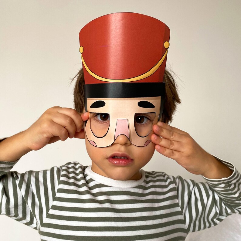 Christmas Masks, Printable Christmas Masks, Christmas Costume ...