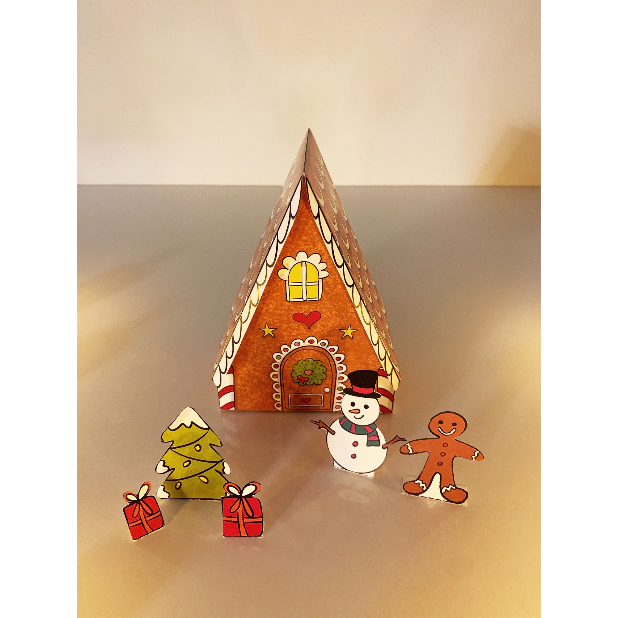 Gingerbread House Printable Paper Craft Activity, Printable House ...