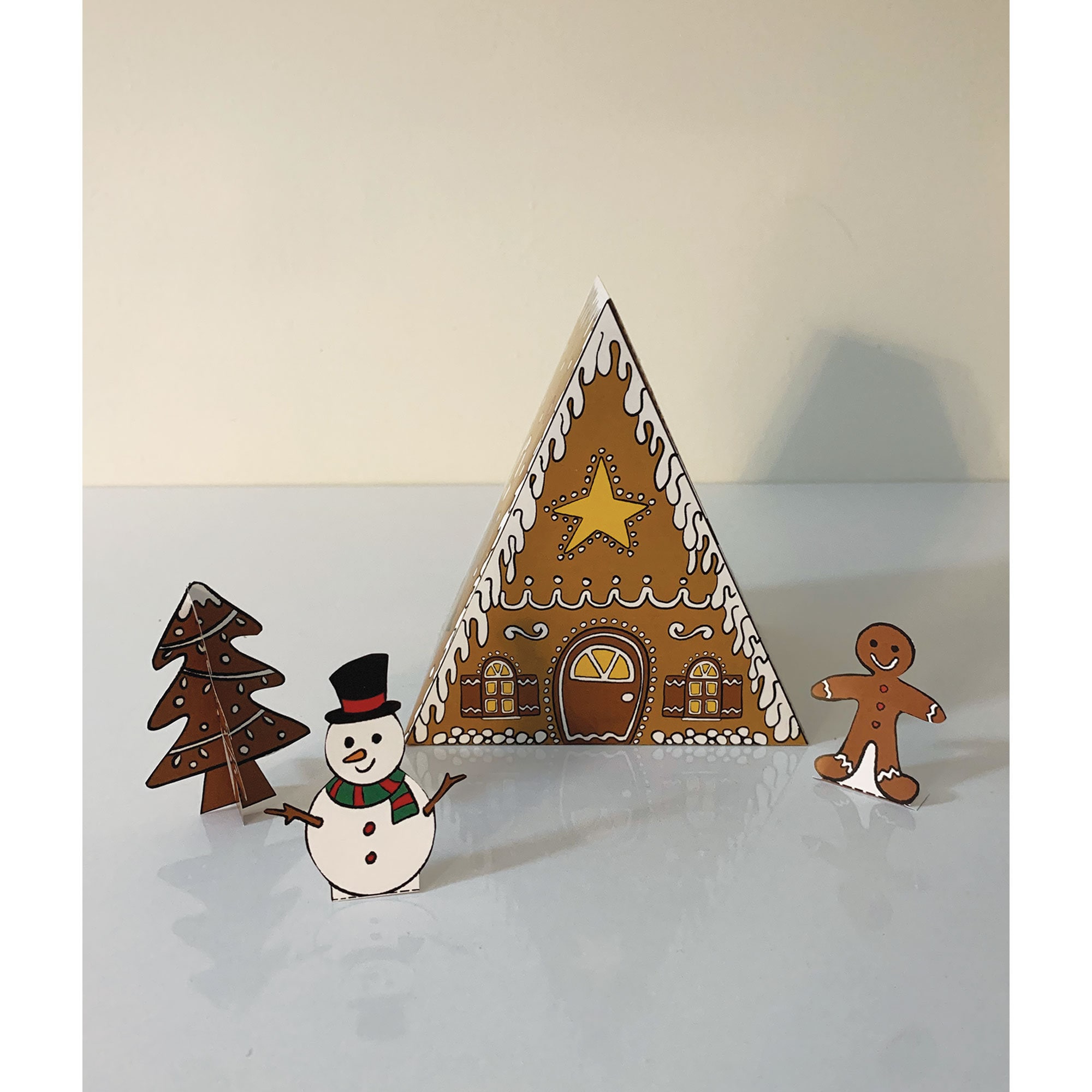Gingerbread House Printable: Christmas Paper Craft Activity (digital ...