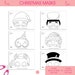 Printable Christmas Masks: Santa, Snowman, Elf (PDF Download) - Etsy