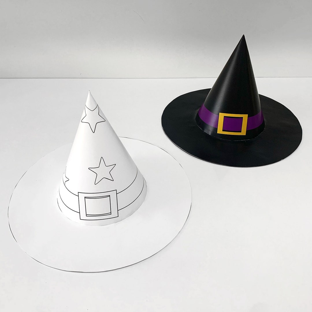 Printable Halloween Witch Hat, Witch Hat Craft, Halloween Activity ...