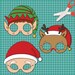 Printable Christmas Masks: Santa, Snowman, Elf (PDF Download) - Etsy