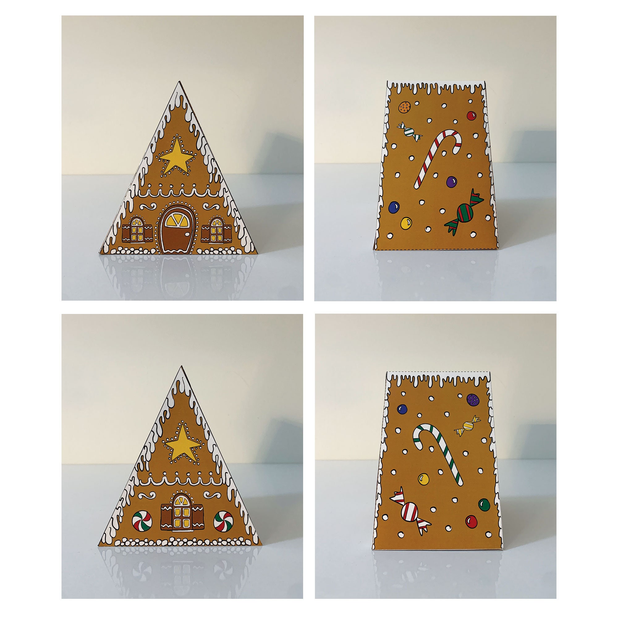 Gingerbread House Printable: Christmas Paper Craft Activity (digital ...