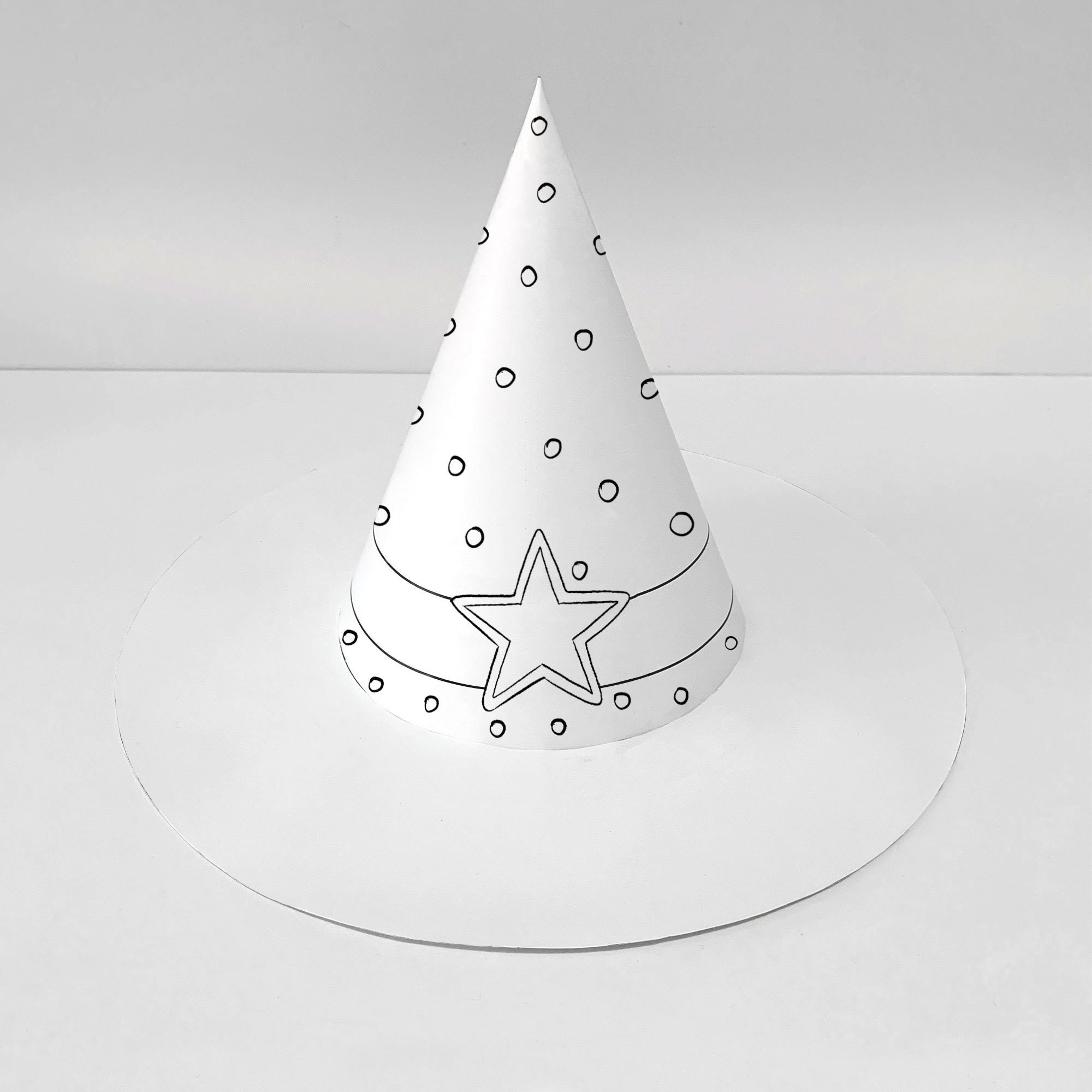 Printable Halloween Witch Hat, Witch Hat Craft, Halloween Activity ...