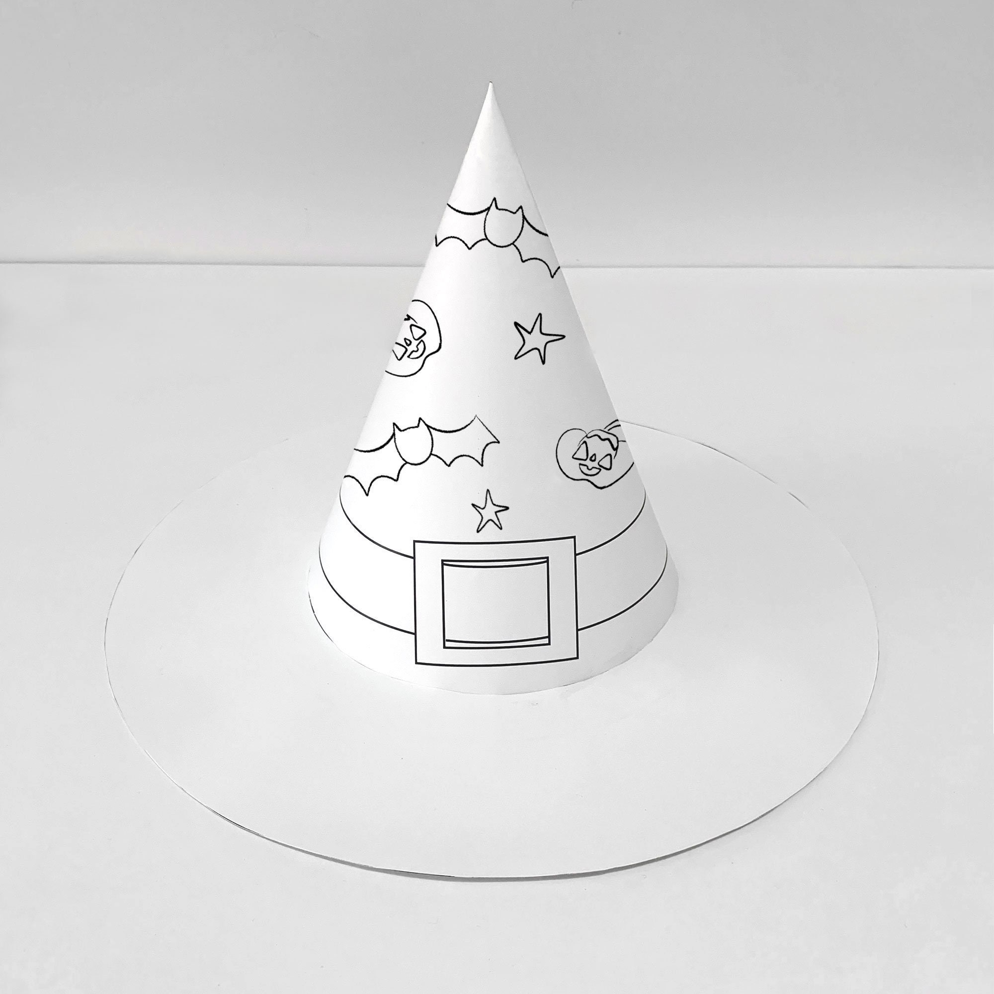 Printable Halloween Witch Hat, Witch Hat Craft, Halloween Activity ...