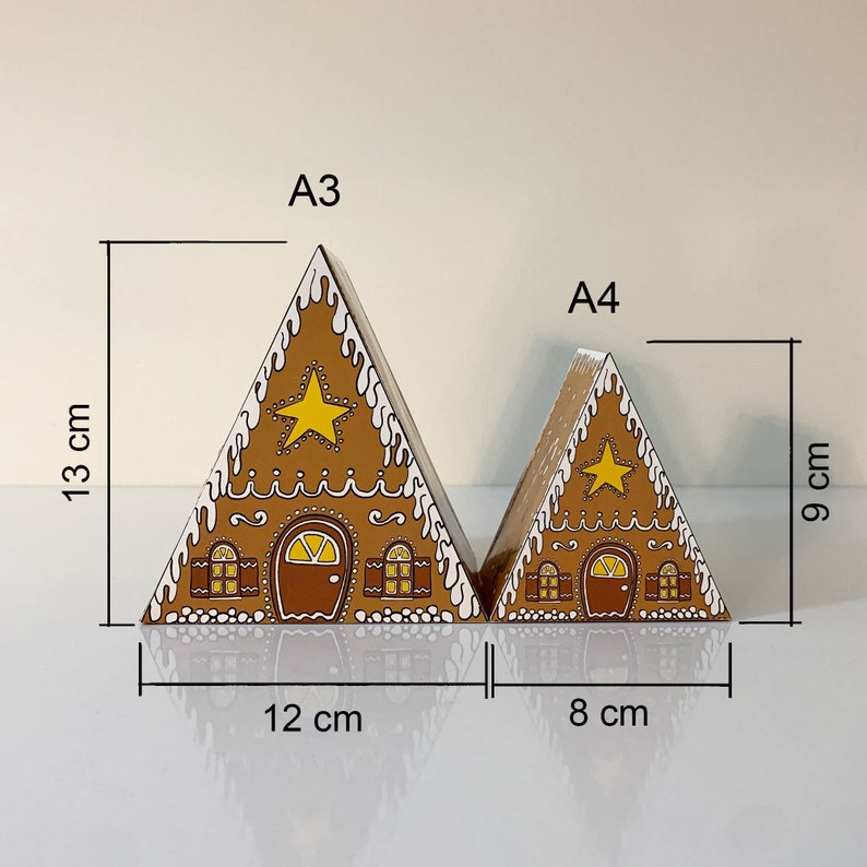Gingerbread House Printable: Christmas Paper Craft Activity (digital ...