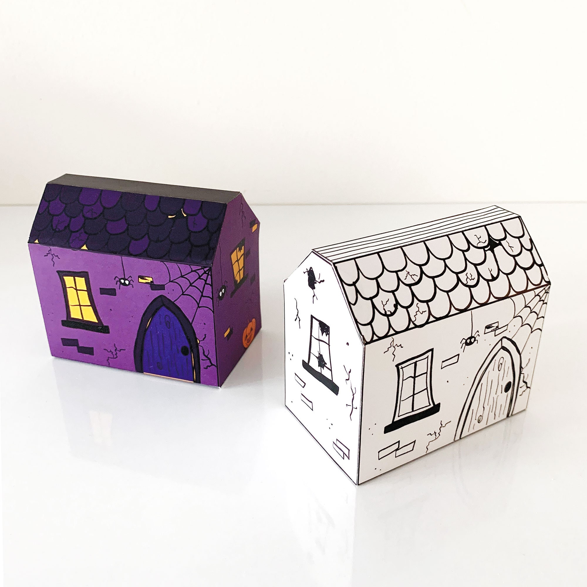 Haunted House Paper Craft Activity, Printable Halloween House ...