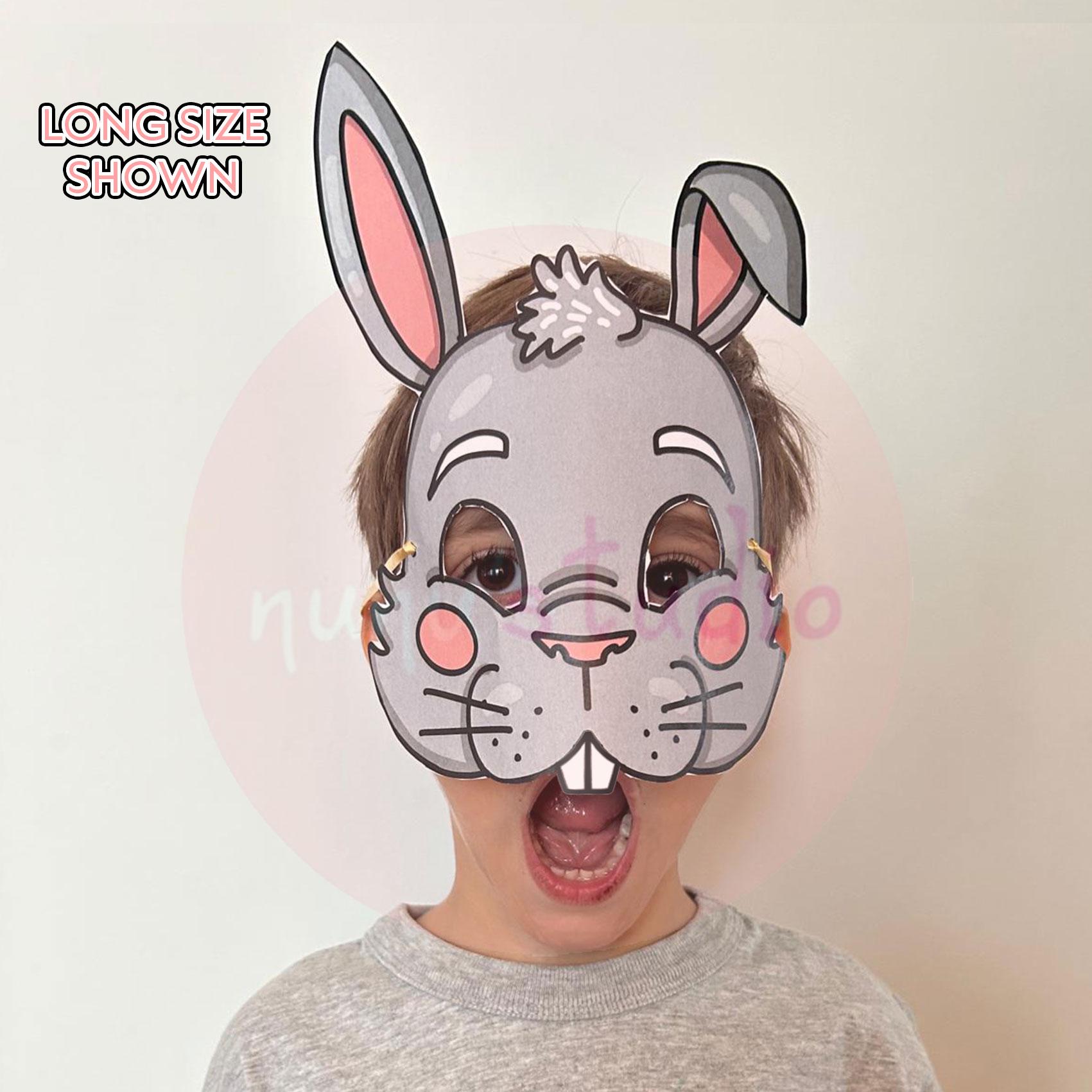 DIY Easter Bunny Mask: Printable Kids Craft (digital Download) - Etsy