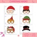 Printable Christmas Masks: Santa, Snowman, Elf (PDF Download) - Etsy