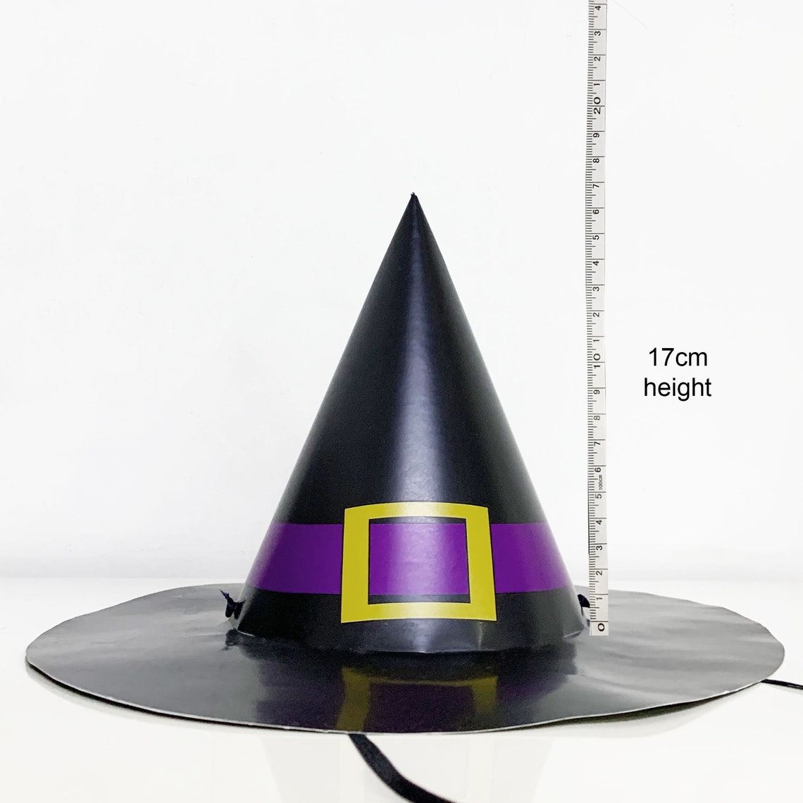 Printable Halloween Witch Hat Craft: DIY Coloring Activity (digital ...