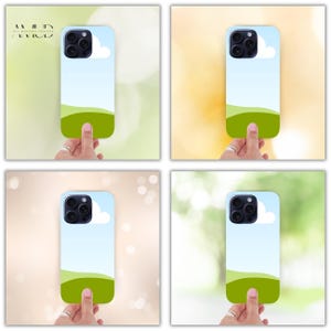 Hand Holding Phone Case Canva Mockups, Canva iPhone Mockups, Digital ...