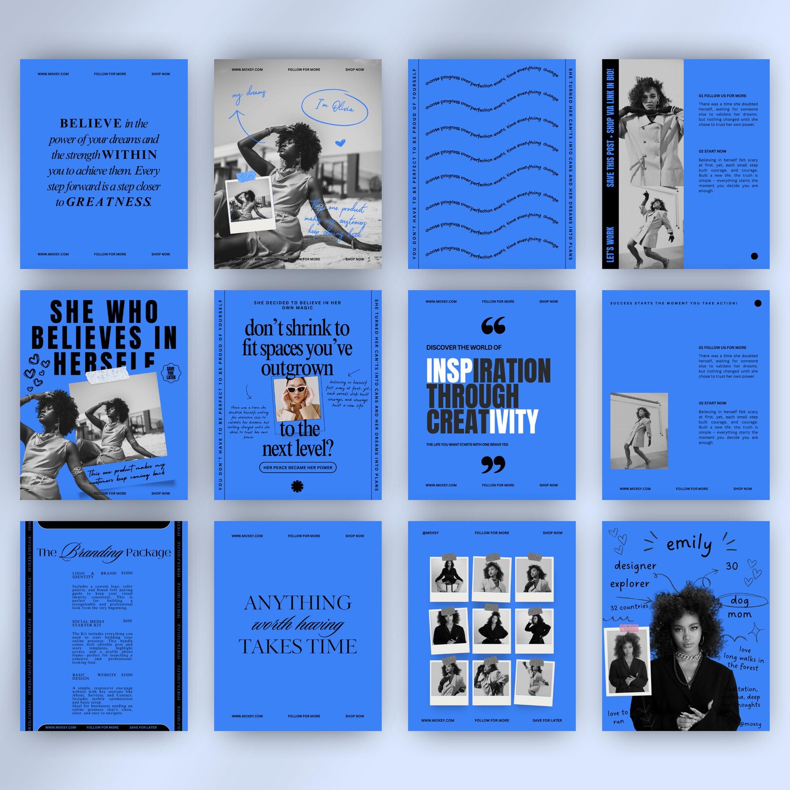 150 Bold Instagram Templates: Storytelling Posts, IG Highlights (canva ...