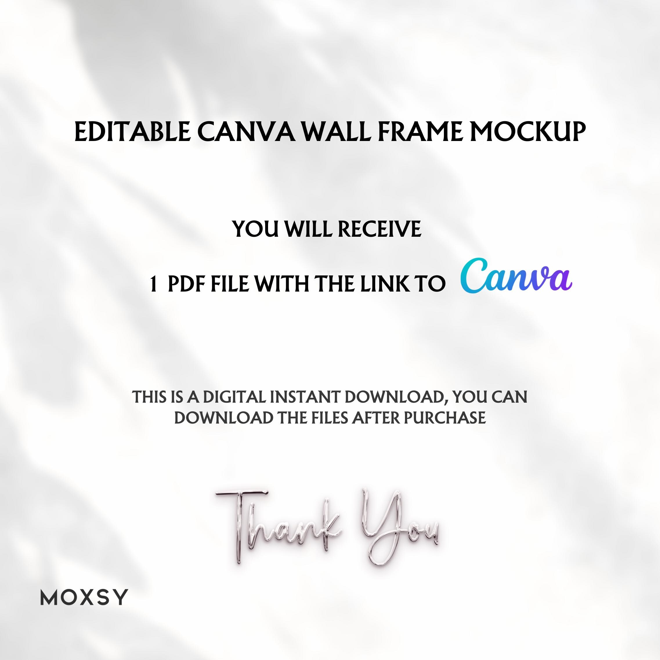 Editable Wall Art Frame Mockup: Canva Template (digital Download) - Etsy