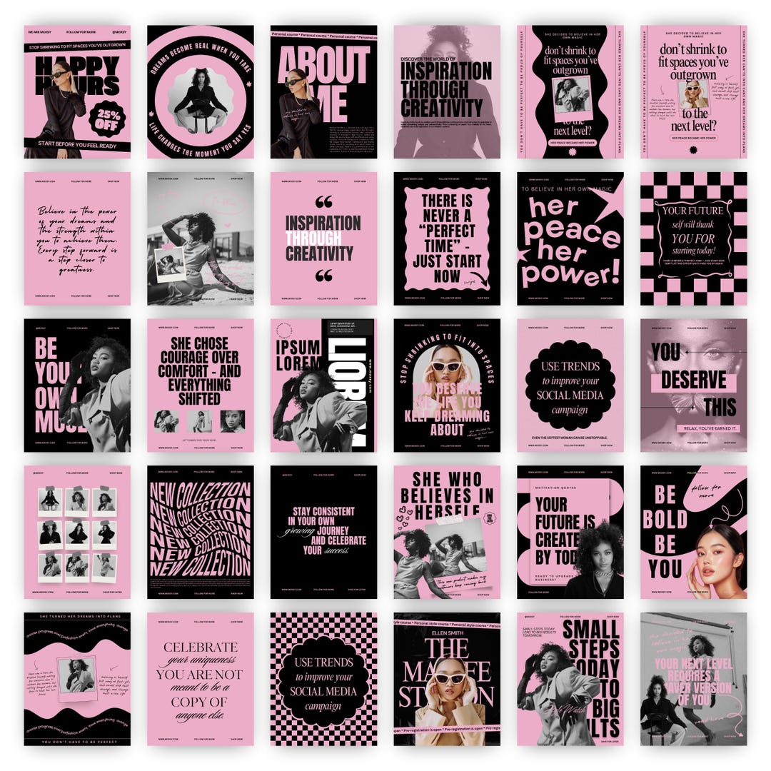 150 Bold Instagram Templates: Storytelling Posts, IG Highlights (canva ...