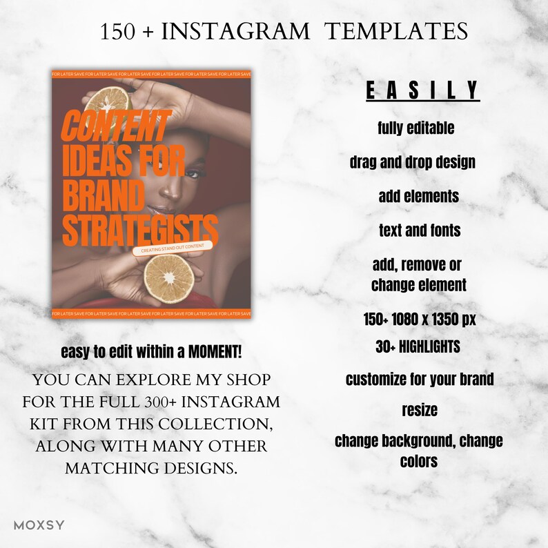 150 Bold Instagram Templates: Storytelling Posts, IG Highlights (canva ...