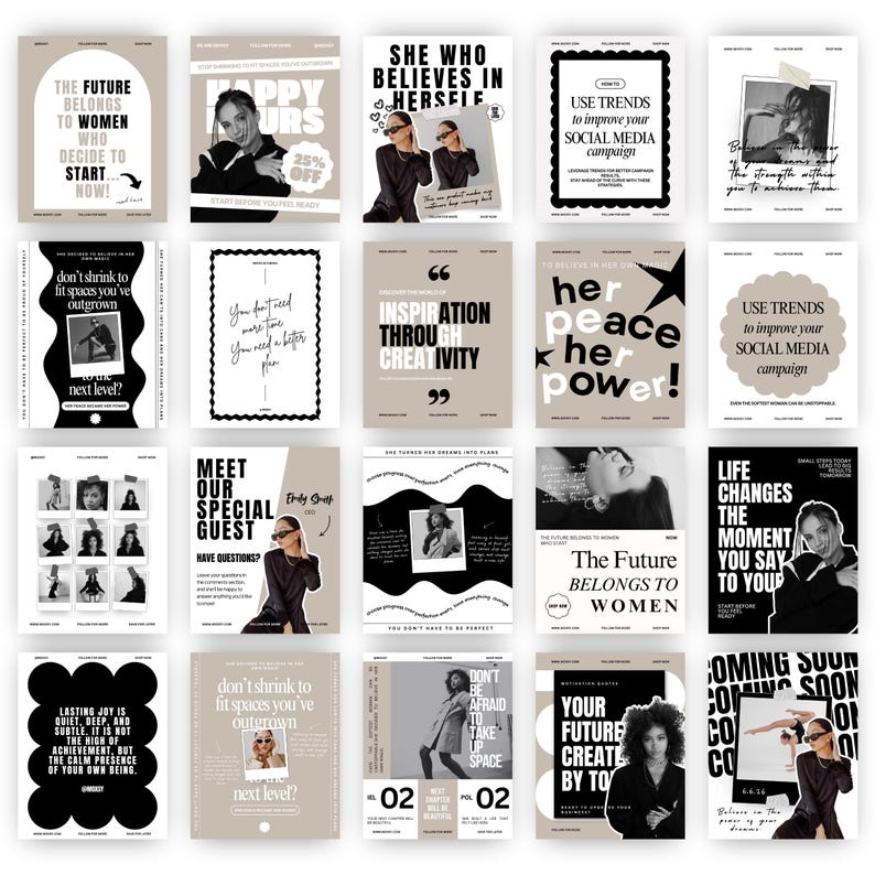 150 Bold Instagram Templates: Storytelling Posts, IG Highlights (canva ...