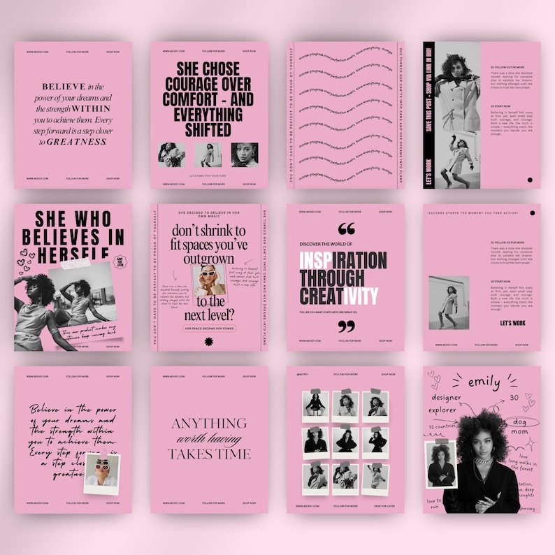 150 Bold Instagram Templates: Storytelling Posts, IG Highlights (canva ...
