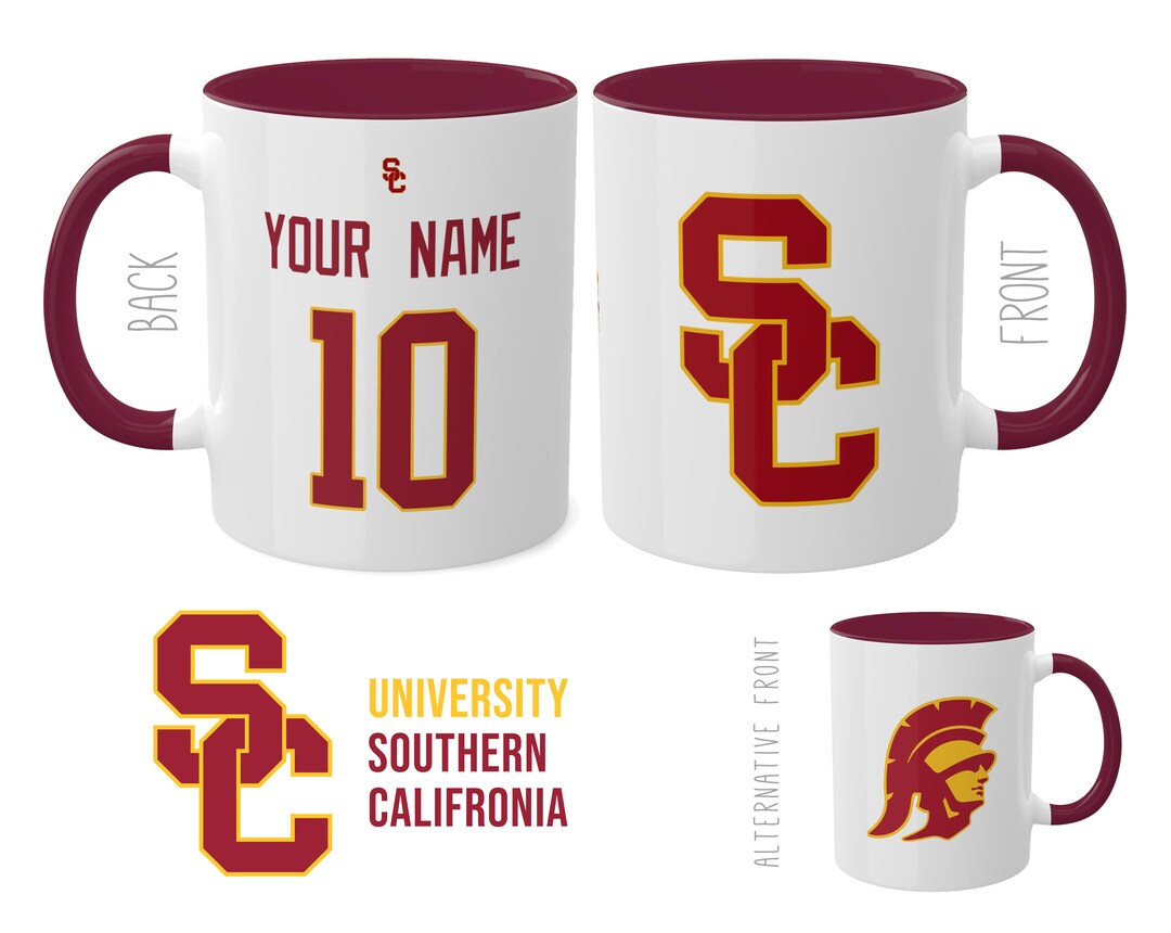 USC Trojans Custom NCAA Mugs, University of Southern California, Custom ...