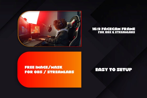 Facecam Overlay Frame and Image Mask for Twitch OBS / - Etsy