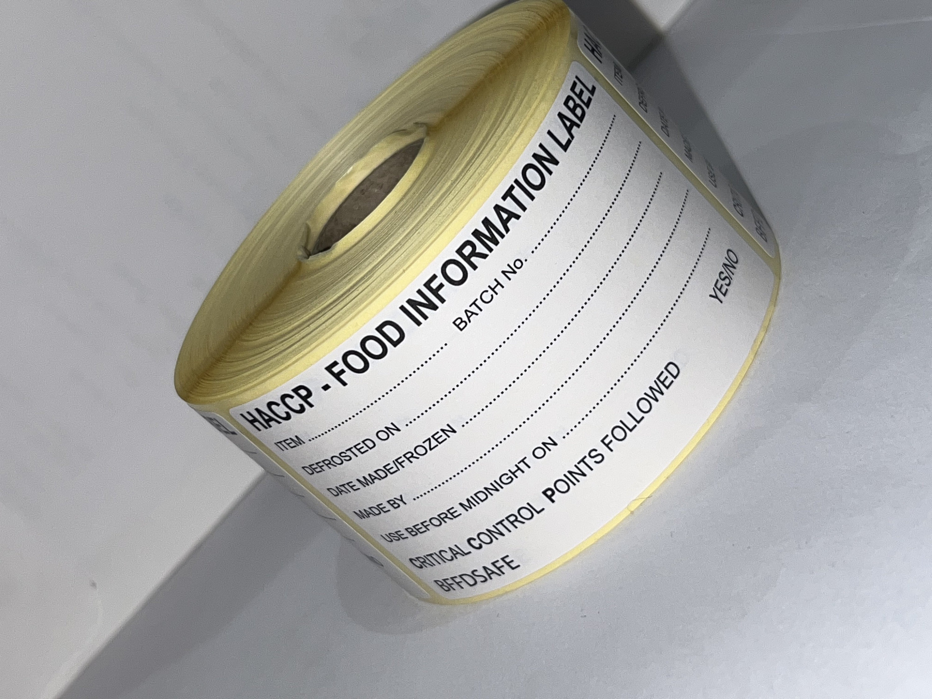HACCP -food Information Label. - Etsy UK