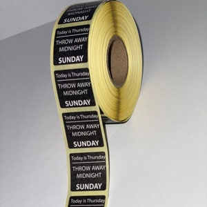 Day Dot Food Labels - Etsy UK