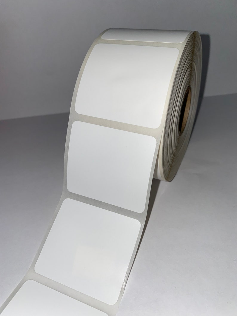 Plain White Gloss Labels (personalisation Available) for Small ...