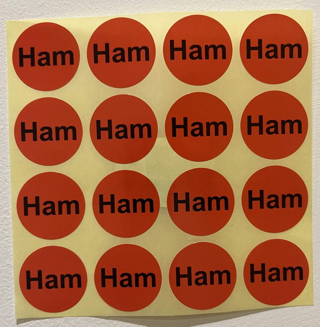 Ham Ingredient/identification Sandwich Labels. - Etsy