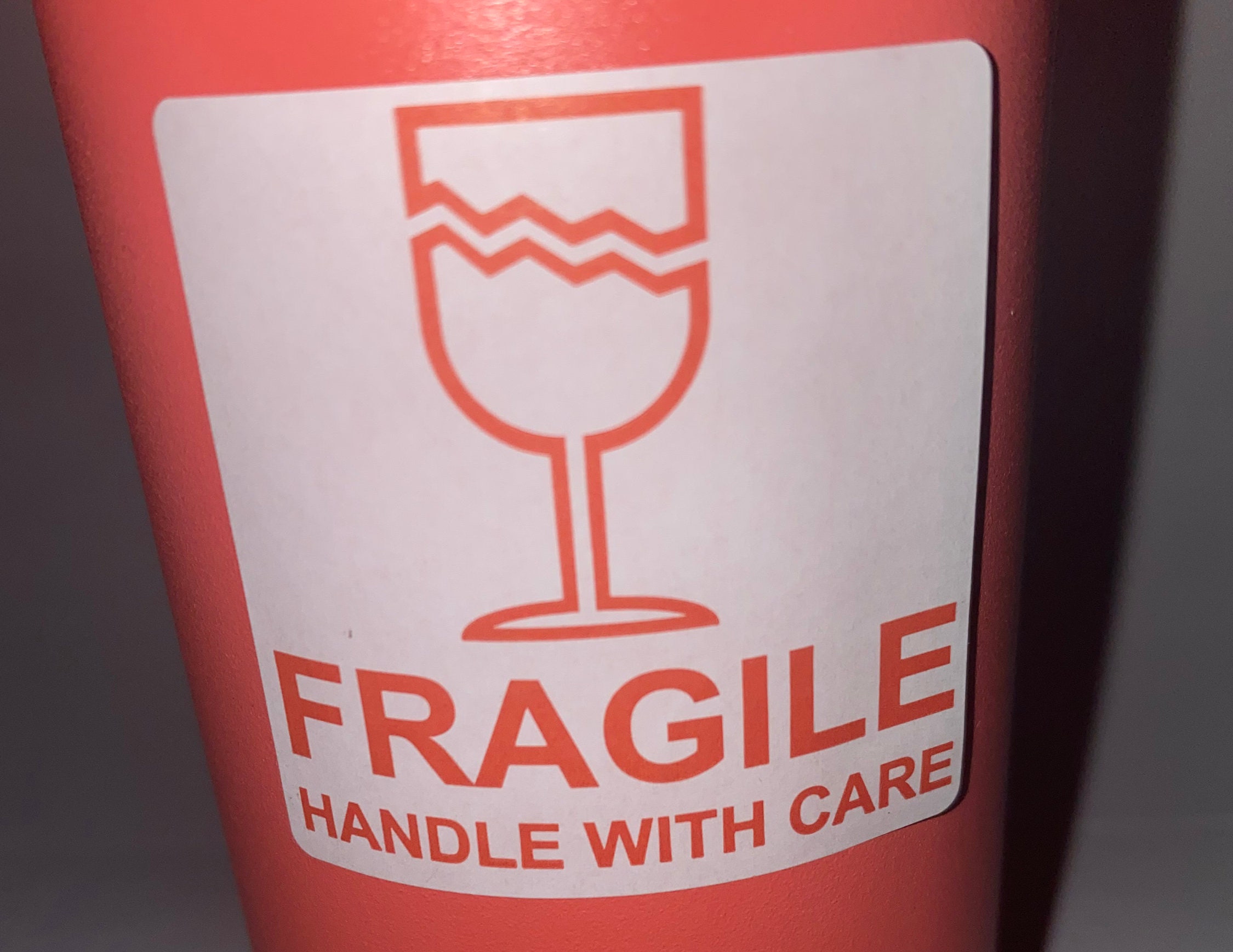 FRAGILE Hand With Care Labels. - Etsy UK