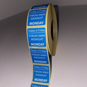 Day Dot Food Labels - Etsy UK