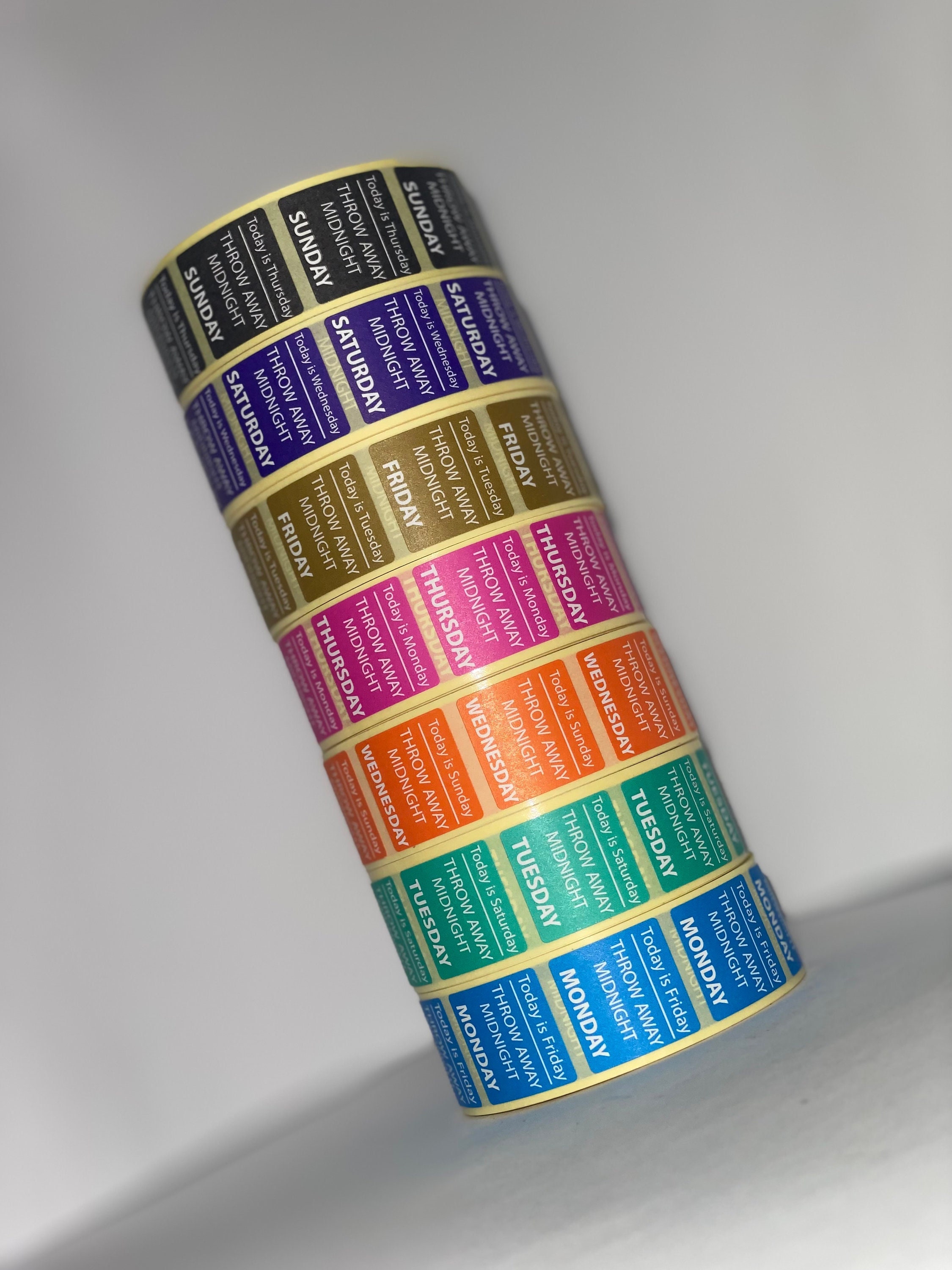 Day Dot Food Labels - Etsy UK